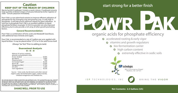 Pow’r Pak – Integrated Soil & Plant Technology